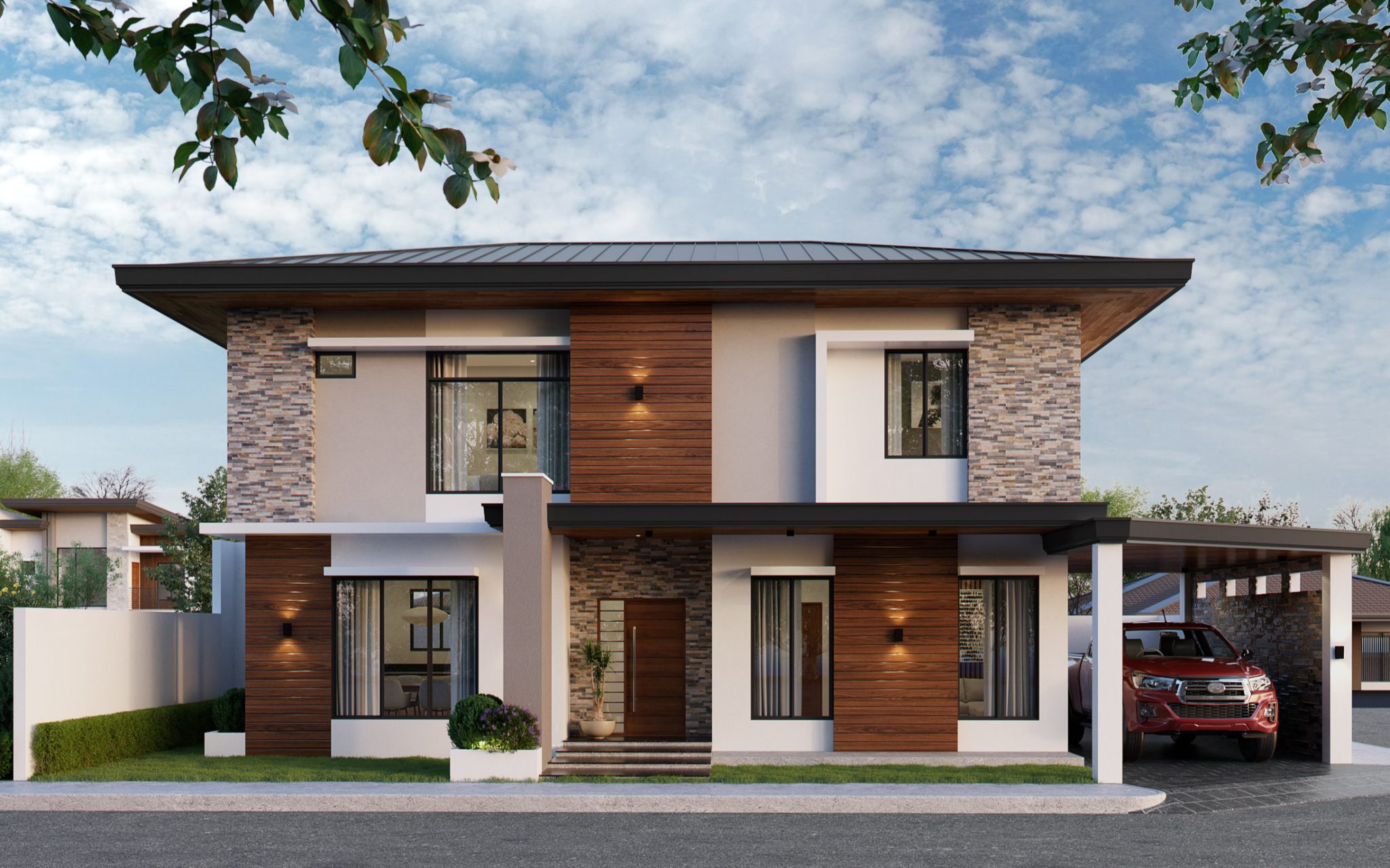 2 Storey House on 140sqm Lot - JCVPM Architect