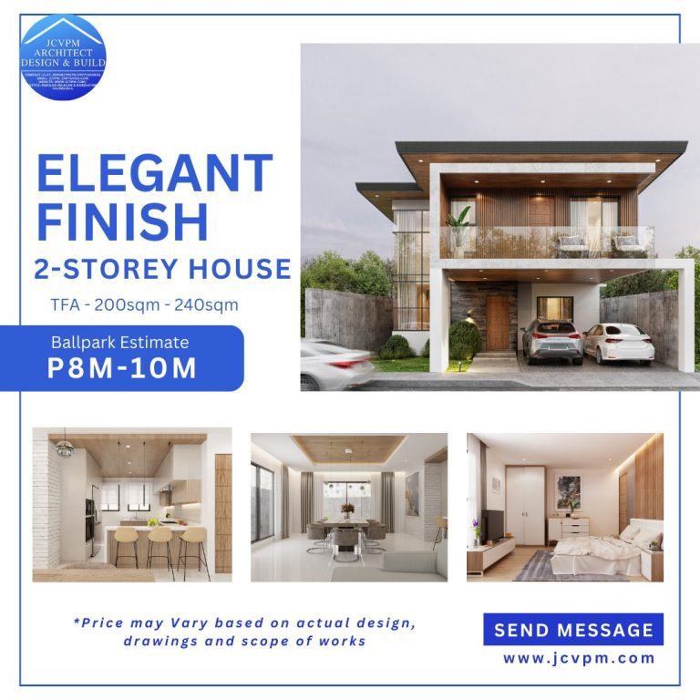 2-storey modern luxury house Besa Residence - JCVPM Architect